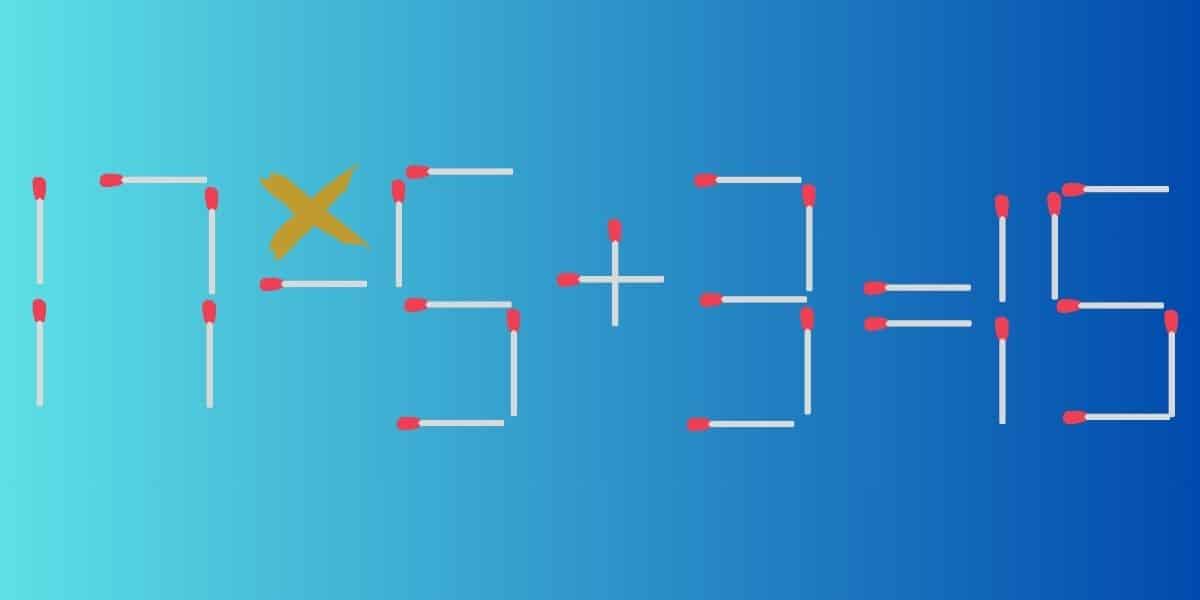 Can You Fix This Matchstick Equation? Solve the Puzzle and Test Your Skills